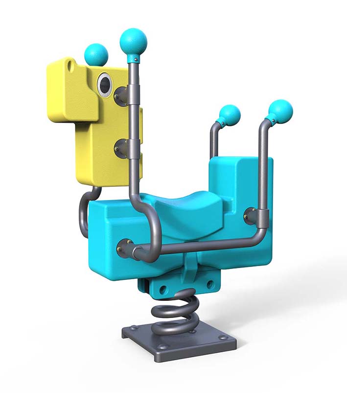 New plastic spring rocking horse - Zhejiang Monle Toys Co.,Ltd