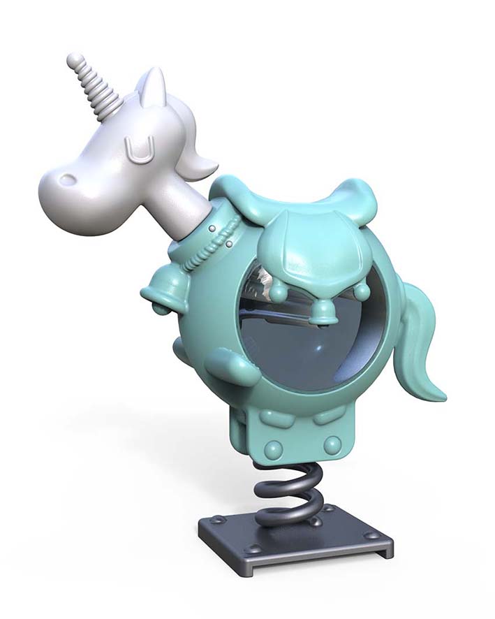 2023 new plastic spring rocking horse - Zhejiang Monle Toys Co.,Ltd