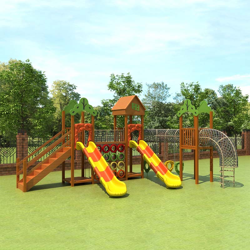 Customized playground factory,Wooden outdoor playset - Zhejiang Monle ...
