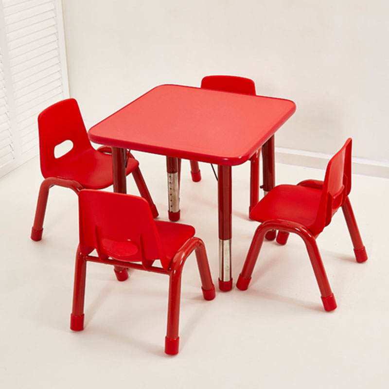 Fireproof Board Six-person Round Table (Stainless Steel Lifting Feet ...