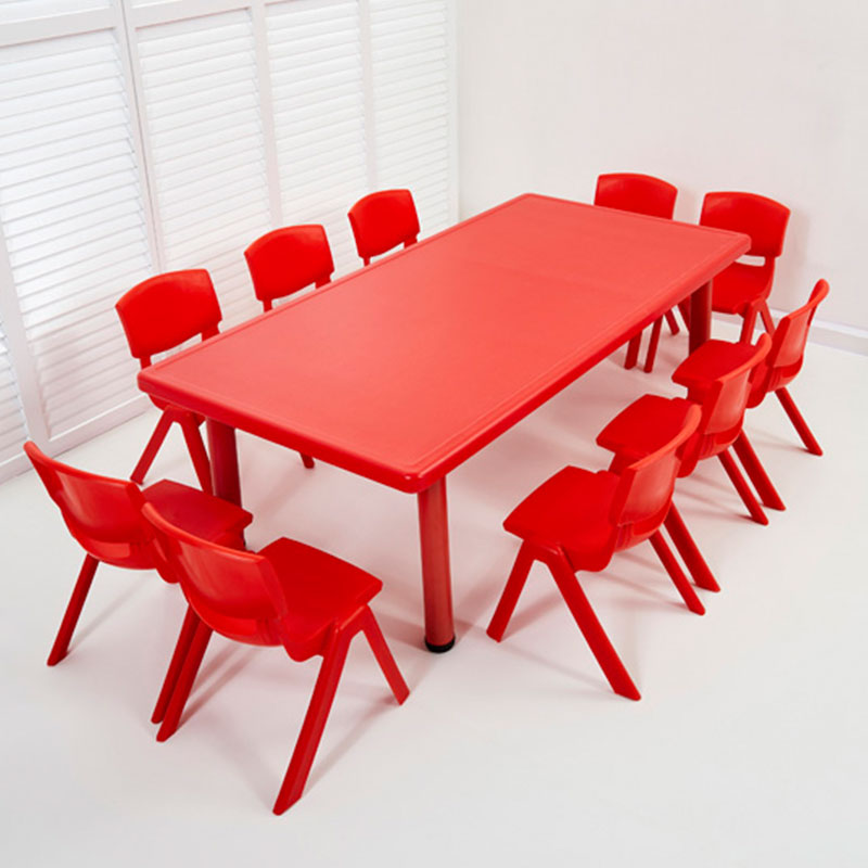 Plastic Eight-person Rectangular Table - Zhejiang Monle Toys Co.,Ltd