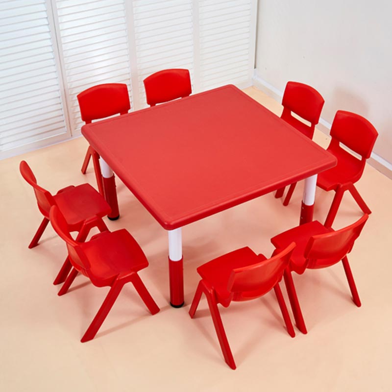 Plastic Square Table for Eight (Plastic Lifting Feet) - Zhejiang Monle ...