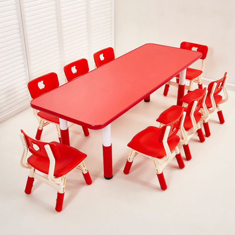 Rectangular Table for Ten People with Fireproof Board (Plastic Lifting ...