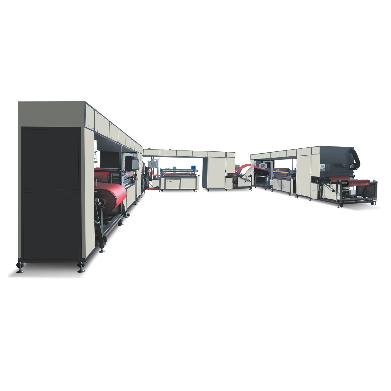 SFB-NWF-12010 Automatic roll to roll non woven fabric screen printing ...